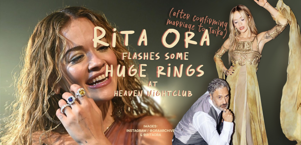 Rita Ora flashed some HUGE rings during her performance at Heaven ...